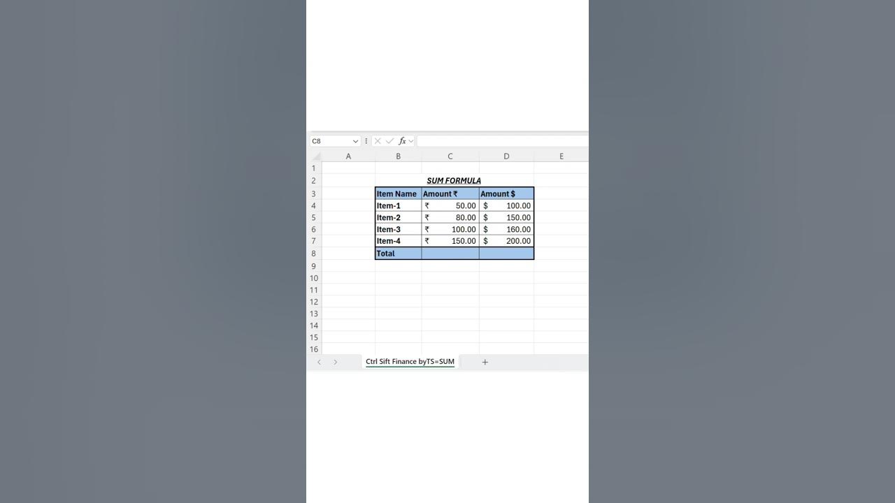 Want to add numbers in Excel the easy way? Use the SUM function! #sumformula #excelforbeginners ...