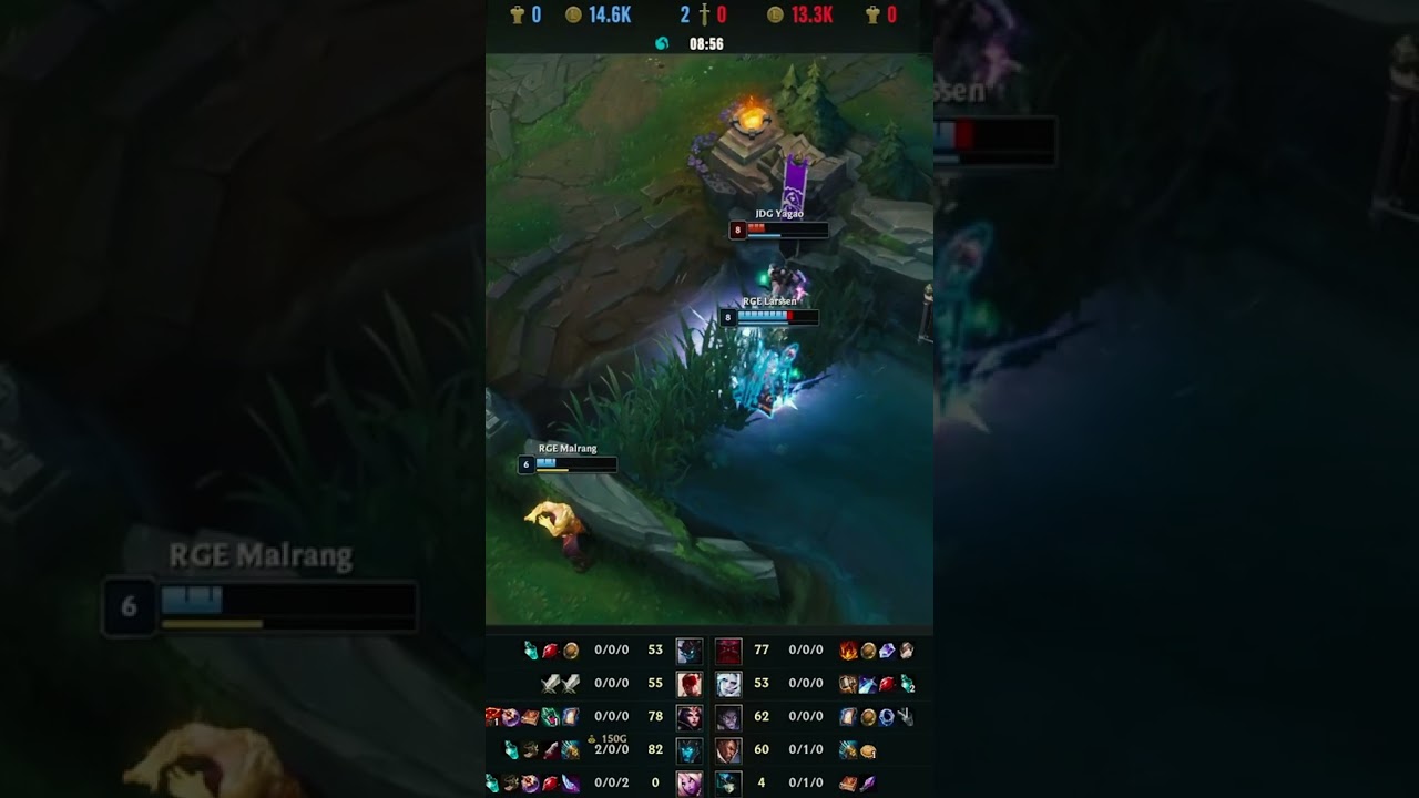 RGE vs JDG Yagao 1v2 - 2022 League of Legends World Championship #shorts - YouTube