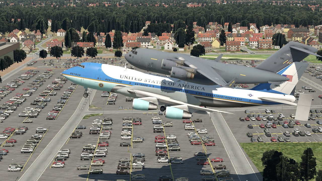 Boeing 747 Too Tired To Carry Military Aircraft C 17 X Plane 11 Youtube