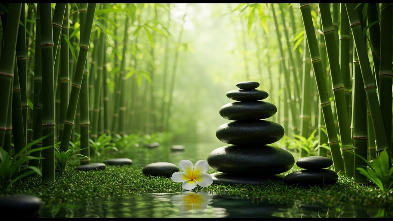Clam Music & Peaceful Scenery for Stress Relief - YouTube