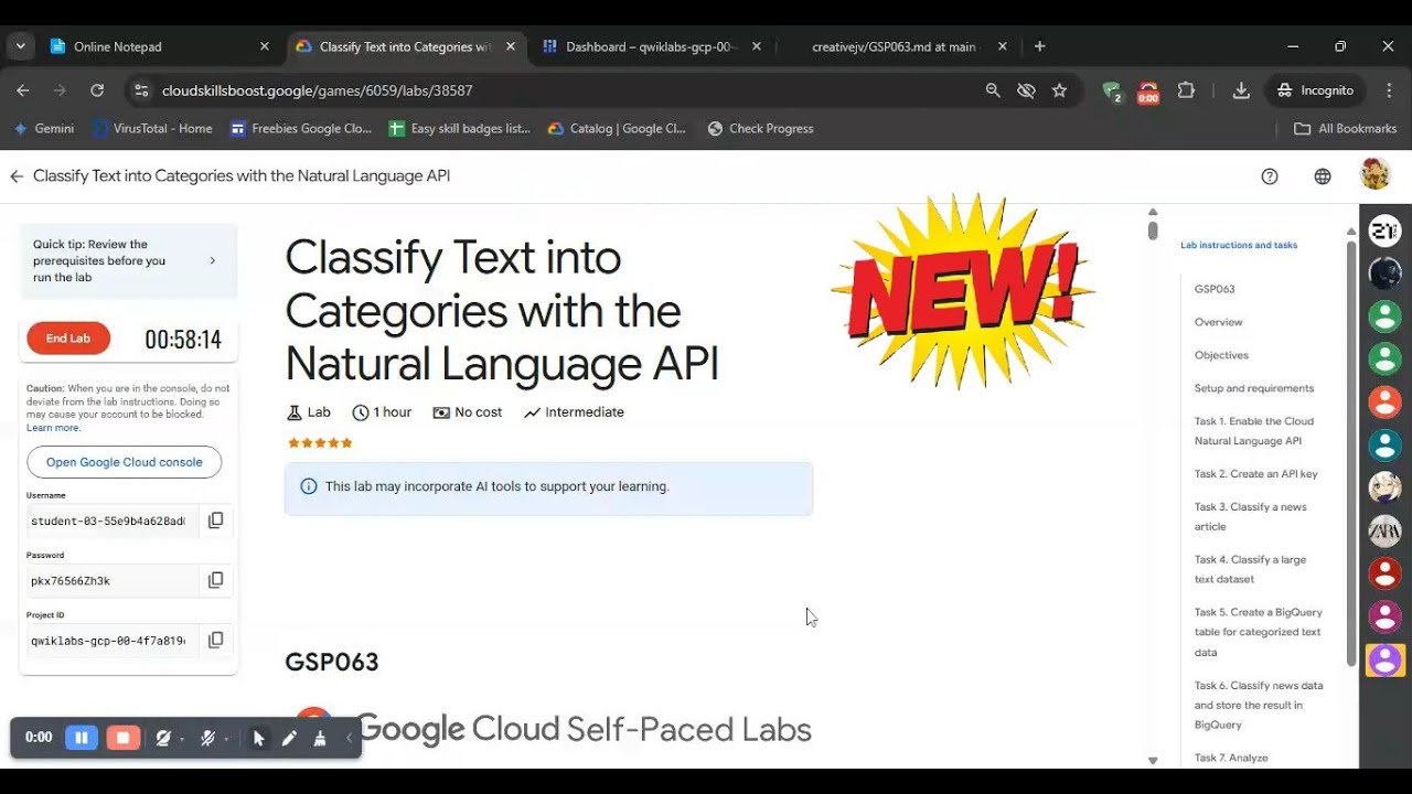 Classify Text into Categories with the Natural Language API || #GSP063 ...