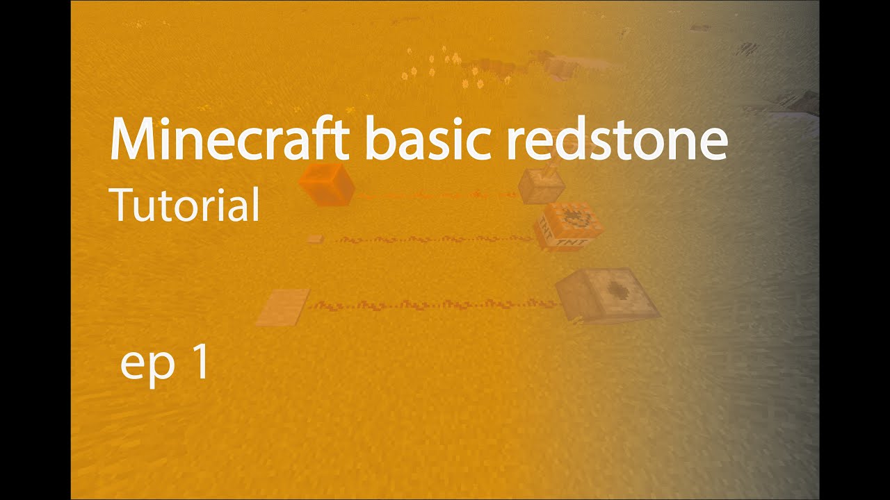 minecraft basic redstone tutorial [ep.1] - YouTube