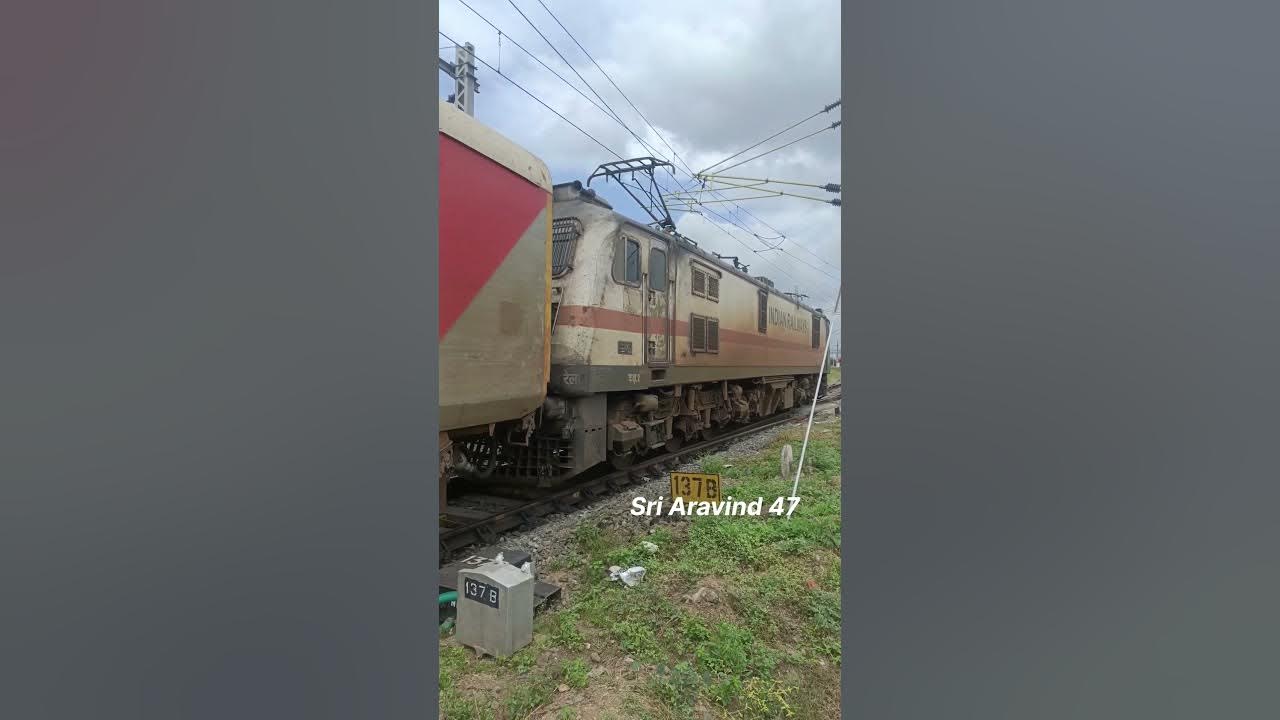 ⚡12295 - SANGHAMITRA SF EXPRESS⚡lead's AJNI WAP - 7 #indianrailways #locopilot#railfans# ...