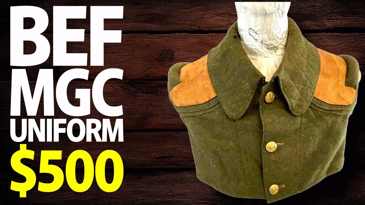 $500 | WW1 British BEF MGC Machine Gun Corps Protective Uniform Cover ...