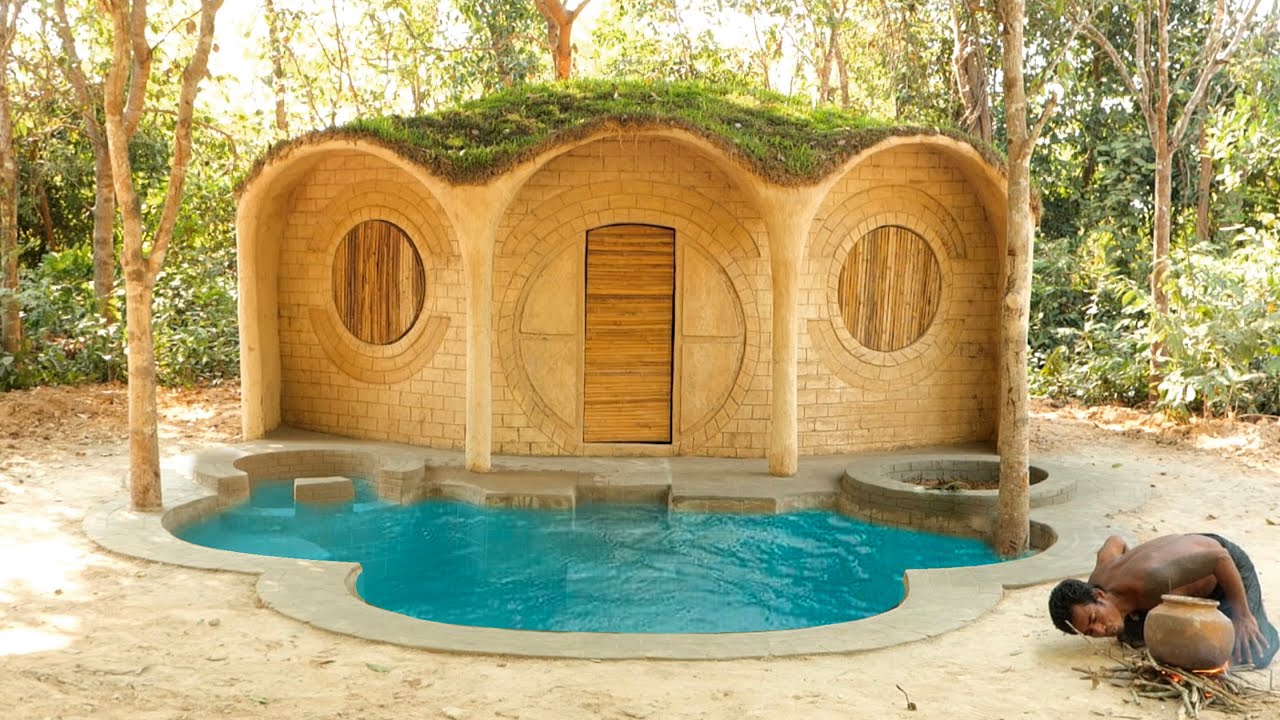 [ Full Video ] Building Hobbit Villa House , Find Groundwater and ...