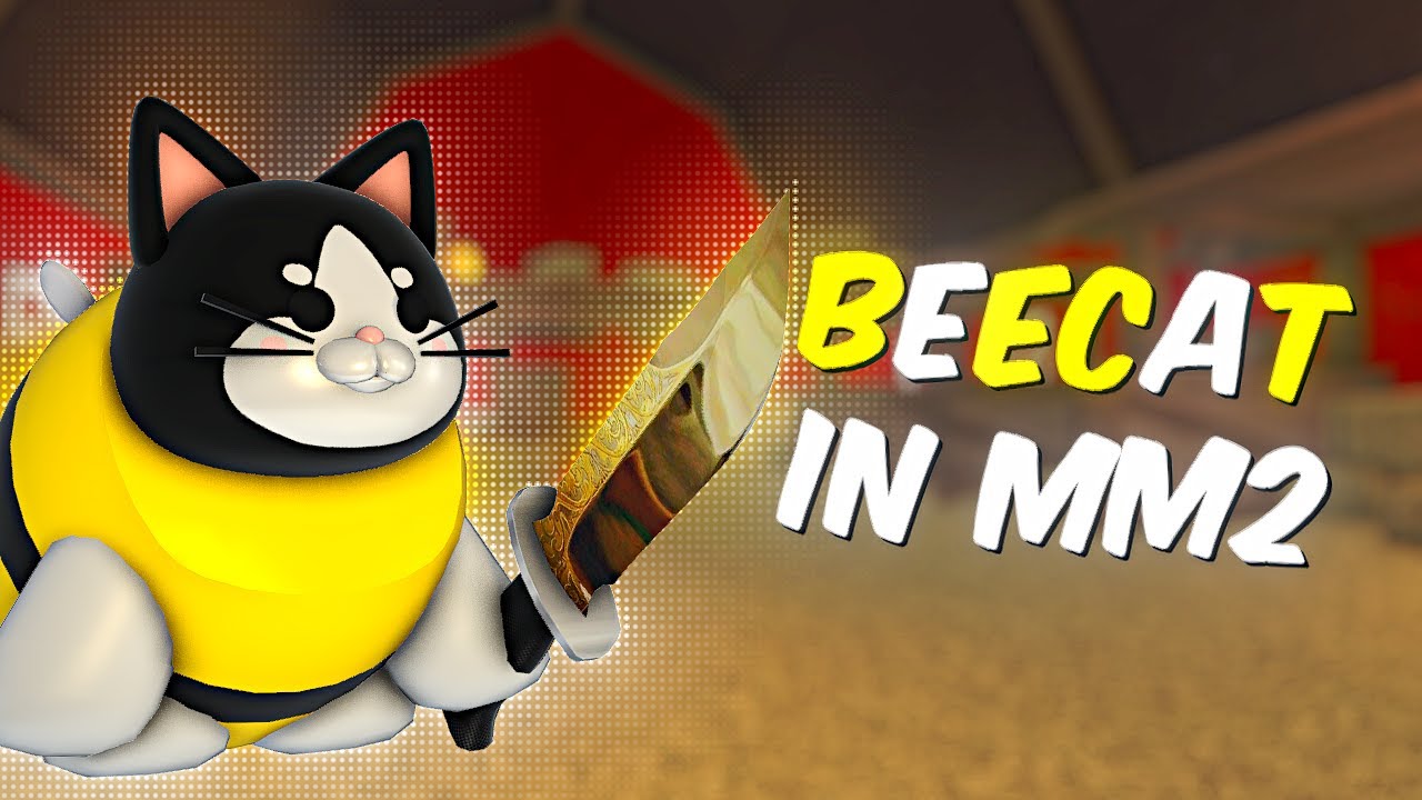 PLAYING MM2 AS A CUTE BEE CAT (Murder Mystery 2) - YouTube