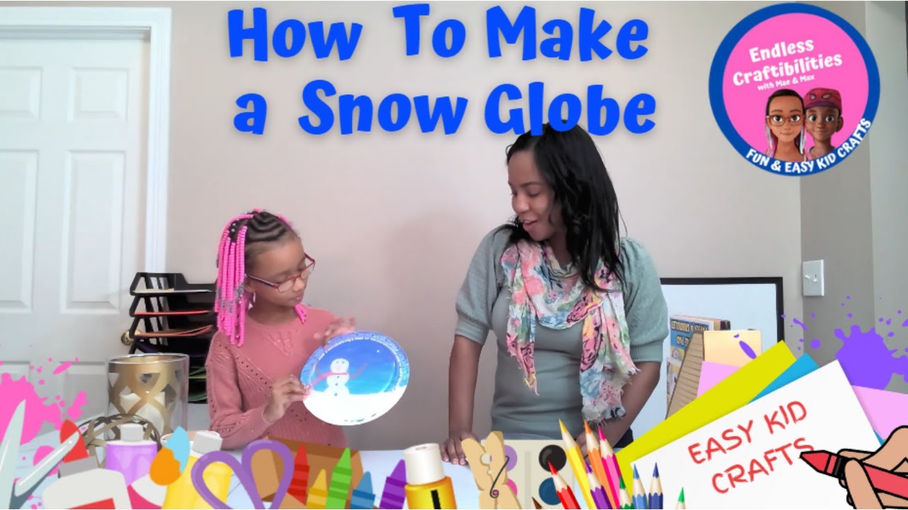 Make A Snow Globe That's Interactive Too! #snowglobe #wintercrafts # ...