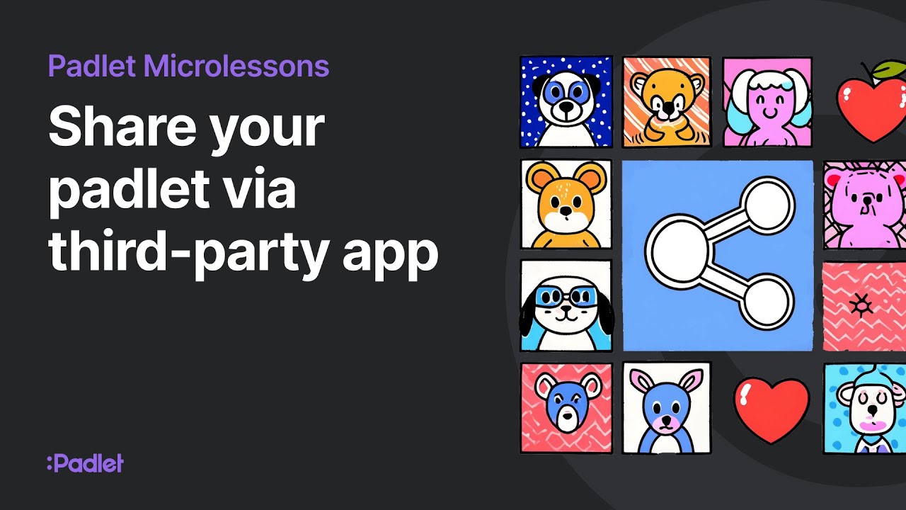 Share your padlet via third-party app - YouTube