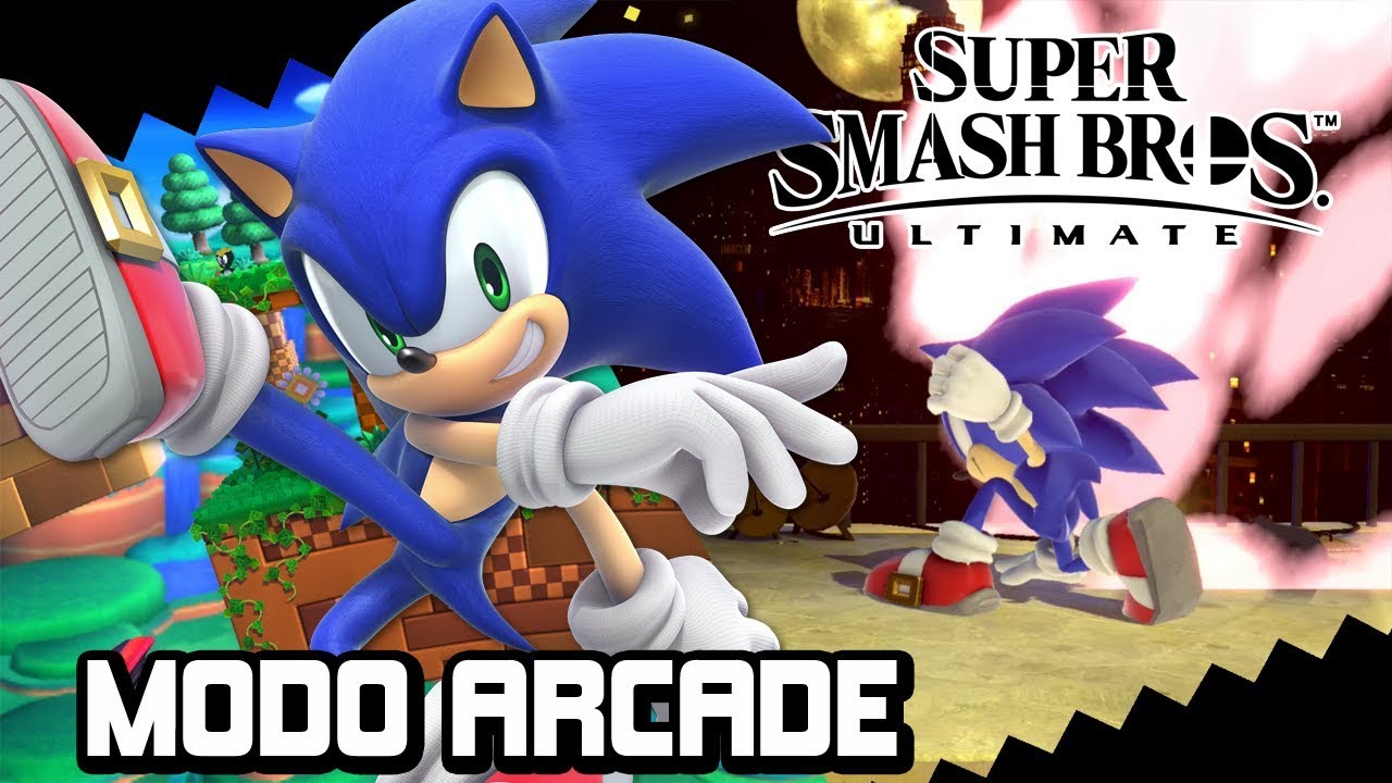 Jugamos con SONIC a SUPER SMASH BROS. ULTIMATE! [Modo Arcade] - YouTube