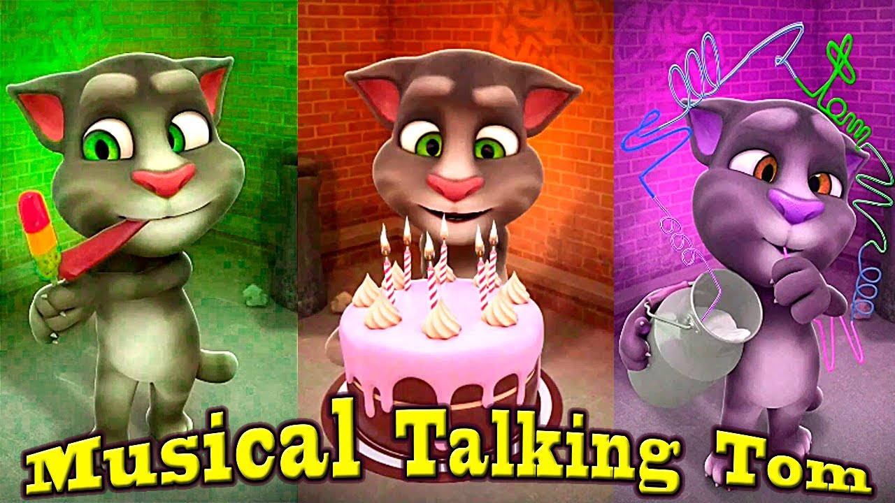 My Talking Tom Funny Moments 😂 Musical Cartoon Animation 🐱 #talkingtom ...