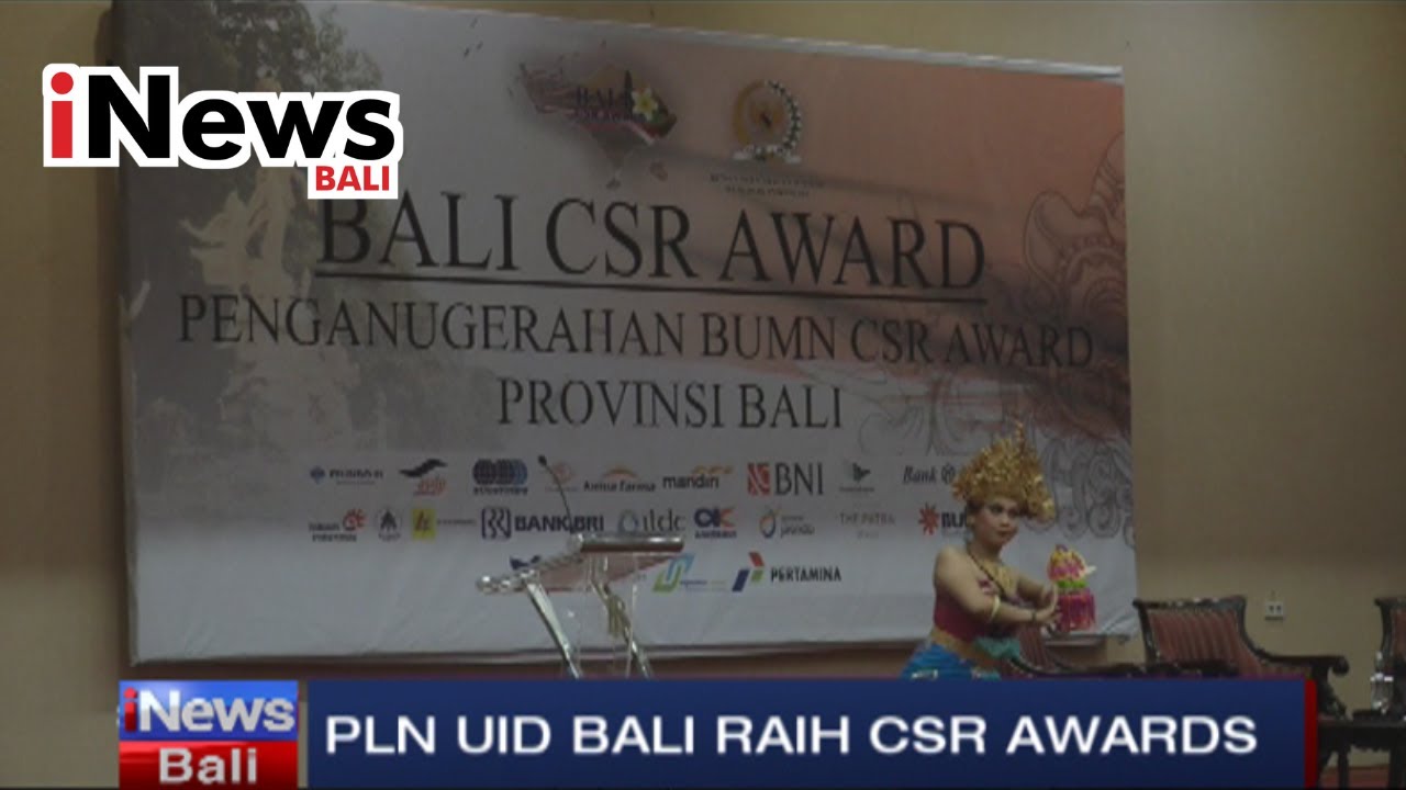 PLN UID Bali Raih Penghargaan Gold CSR Awards - YouTube