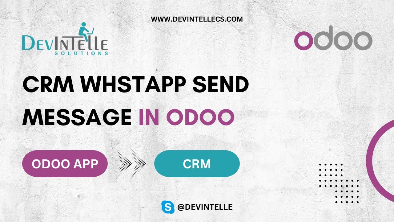 CRM Whstapp send message in Odoo | WhatsApp CRM Power - YouTube