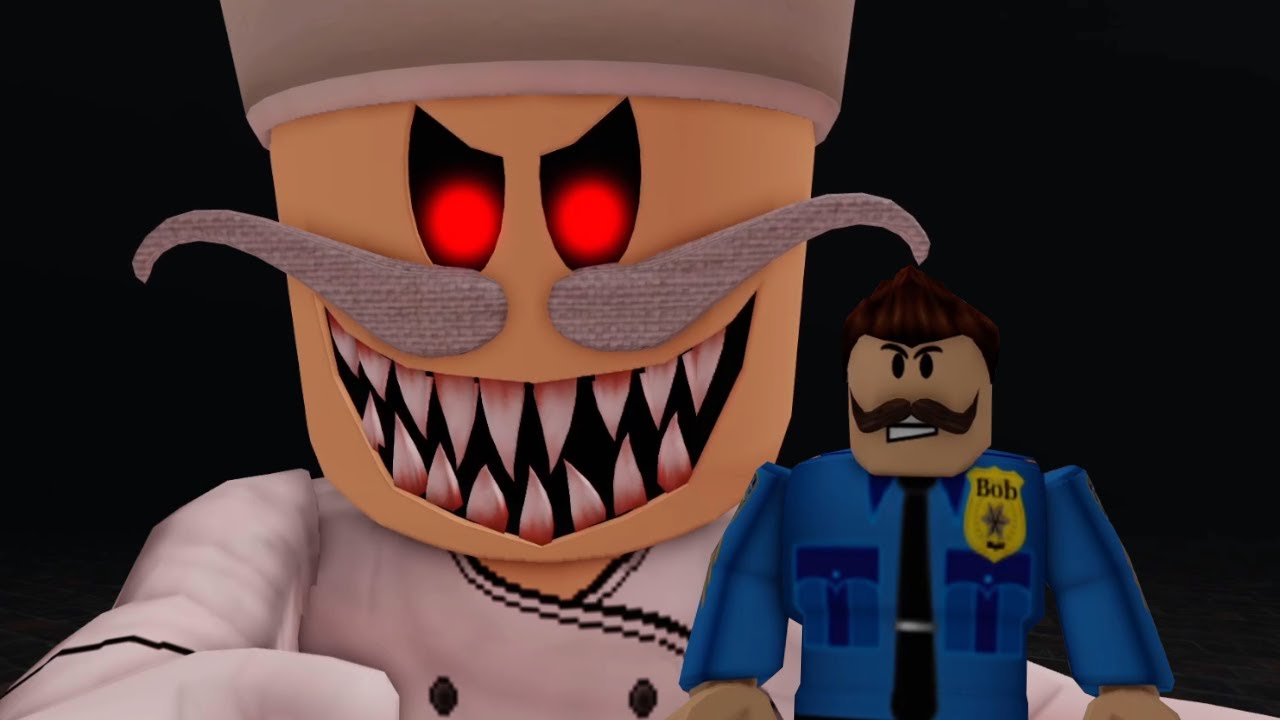Escape Papa Pizza's Pizzeria! (SCARY OBBY) Cop Hello Neighbor Vs Pizza ...