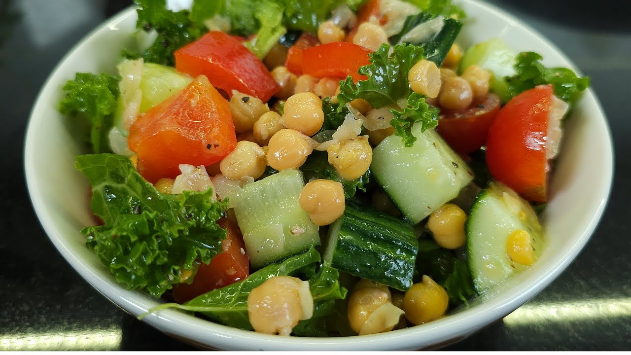 Quick & Easy Vegan High-Protein Chickpea Salad | Perfect Salad Before ...