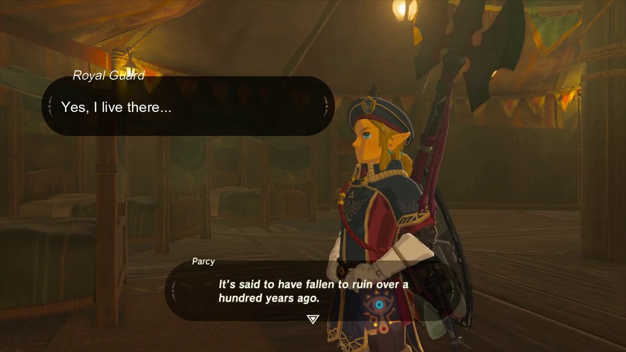 Zelda BotW: Royal Guard Meets Royal Guard Fan - YouTube