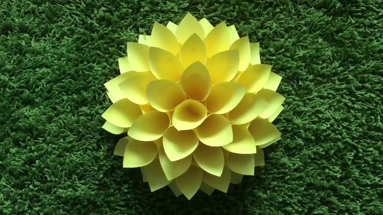 How To Make Big Paper Flowers DIY Giant Flowers DIY Wall Decor YouTube how-to-make-big-paper-flowers-diy-giant-flowers-diy-wall-decor-youtube