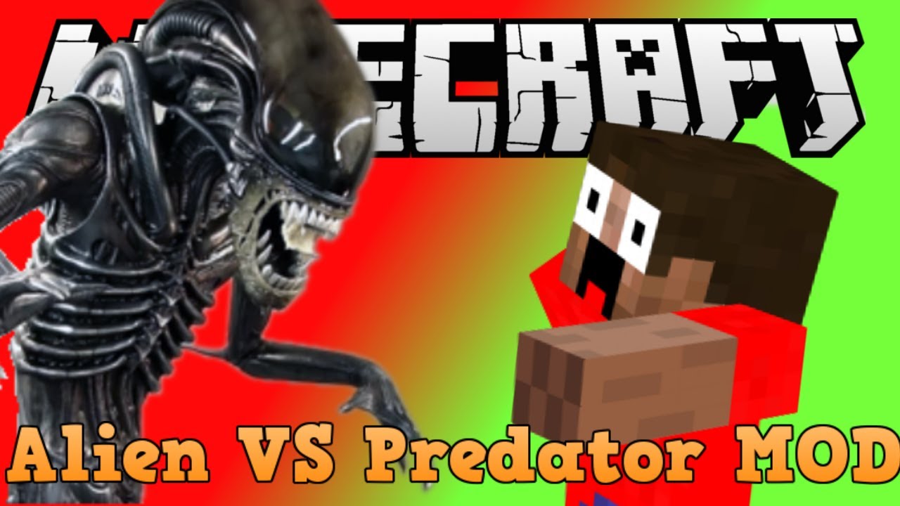 "ALIEN VS PREDATOR in MINECRAFT" (Minecraft Mod Showcase) - YouTube