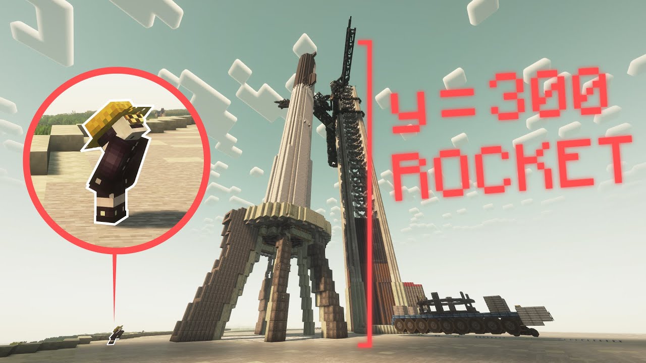 The LARGEST Rocket in the World, in Minecraft [MONTAGE] - YouTube