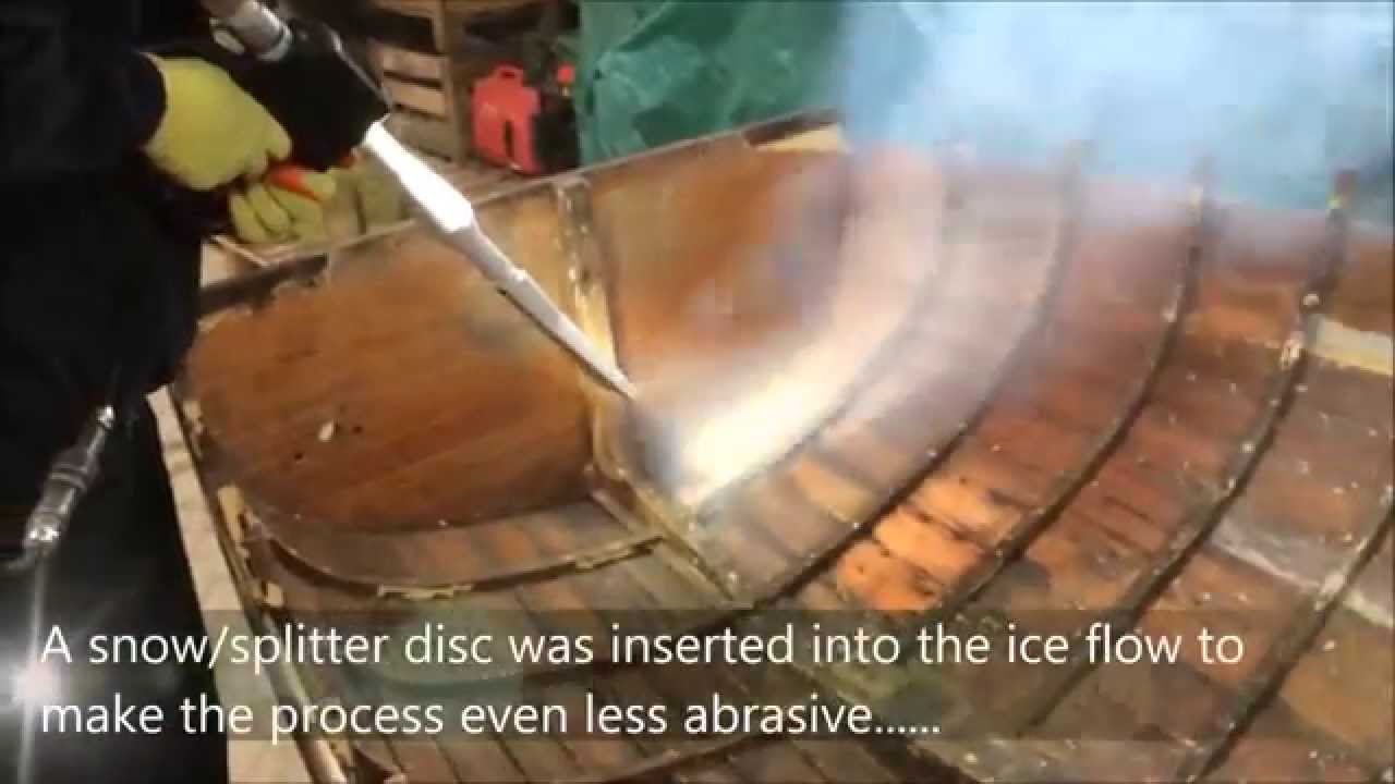 Optimum Dry Ice Blasting - Sail Boat Surface Removal - YouTube