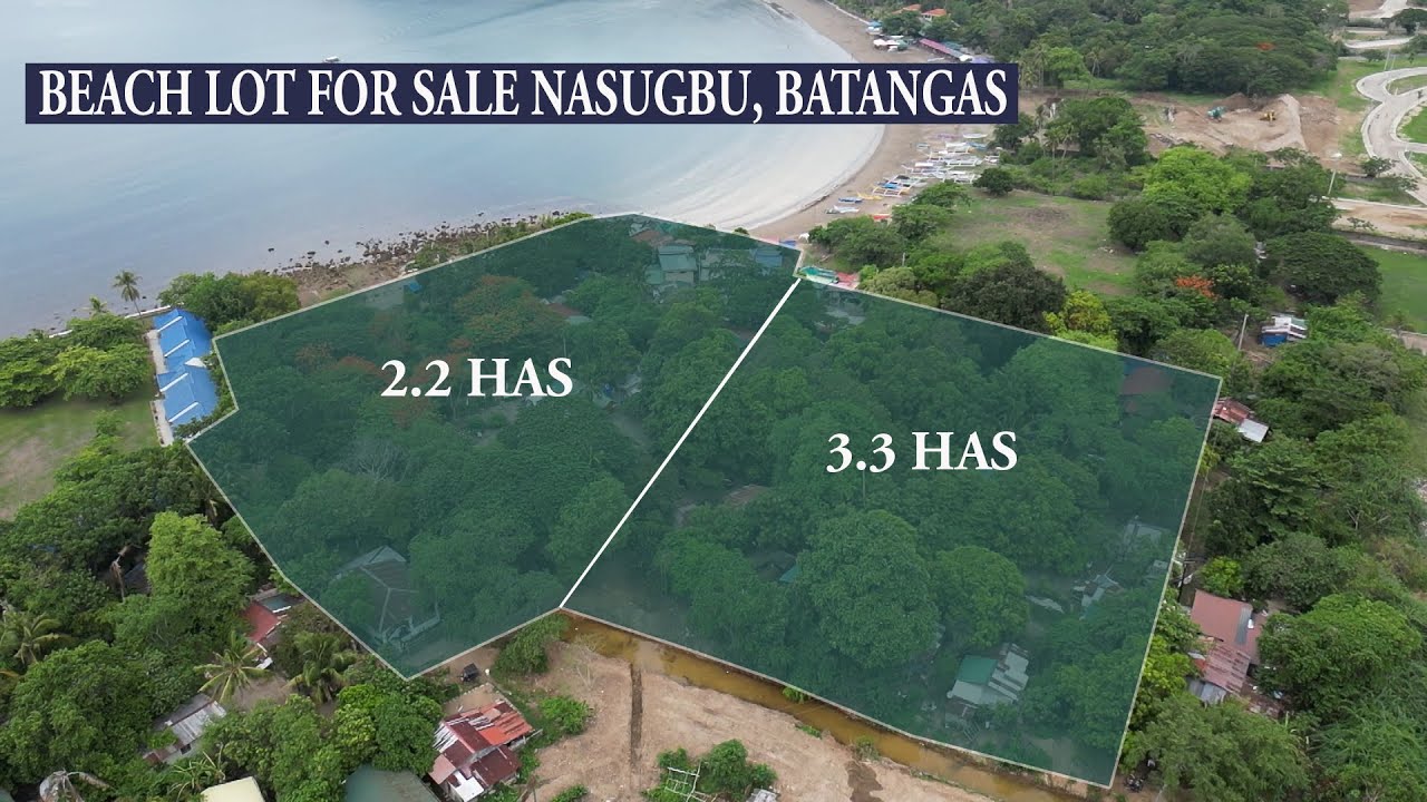 BEACH LOT FOR SALE NASUGBU BATANGAS | BEACH LOT TOUR B94 - YouTube