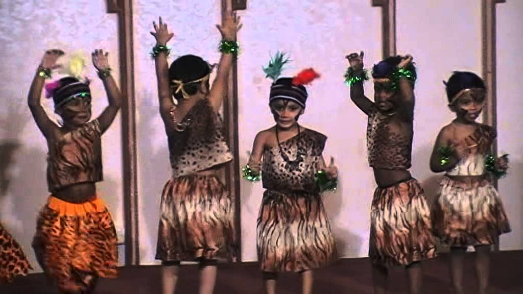 Pavithran African Jungle Dance- Middle East Nursery - YouTube