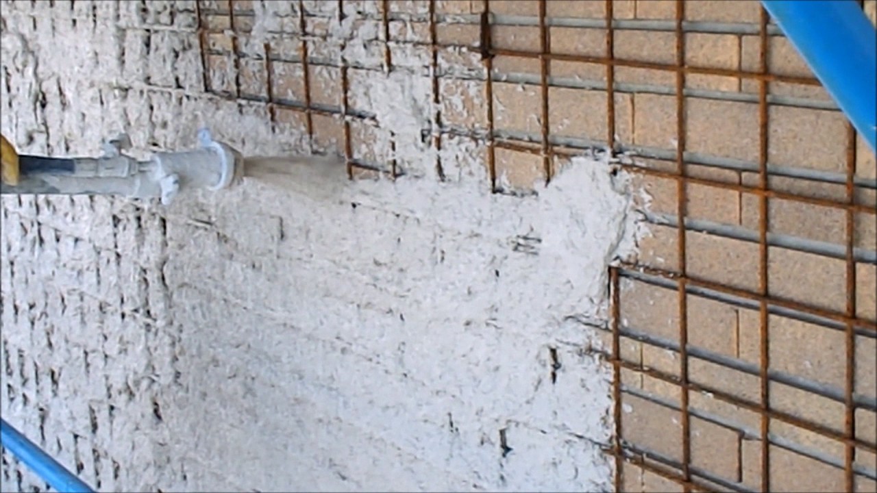 Come intonacare a spruzzo - decorazionemorcianese.it - YouTube