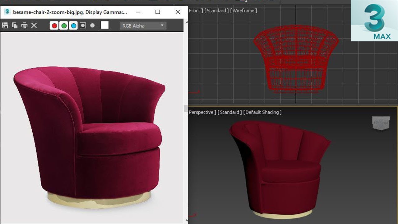 3Ds Max tutorial | Model luxury chair | Modern single sofa chair - YouTube
