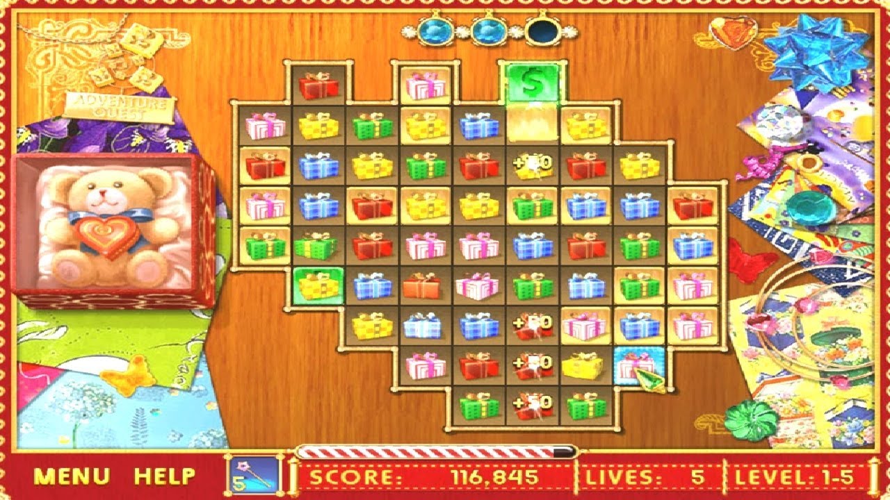 Gift Puzzle (Windows game 2008) - YouTube