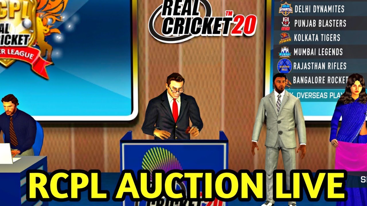 RCPL AUCTION LIVE STREAMING || LETS BUILD A GREATEST TEAM EVER🔥 ...