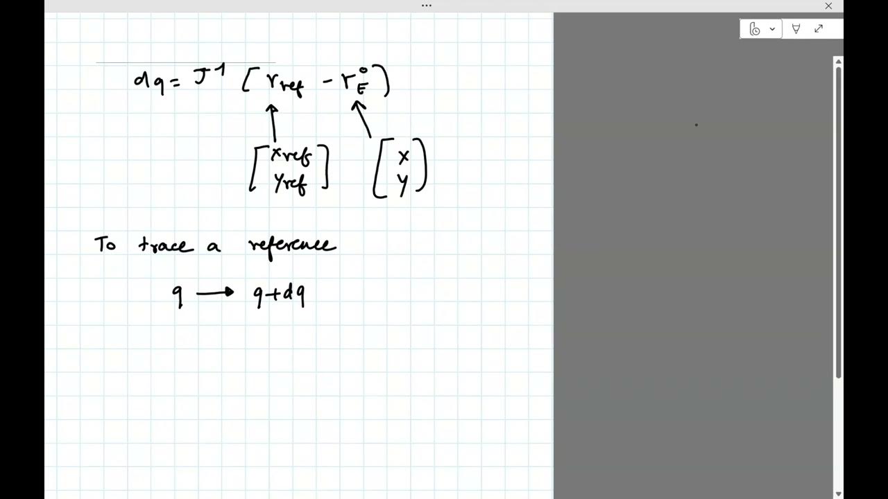 Robotics Lec08d: Inverse Kinematics using the Jacobian (3 of 3) (Fall 2024) - YouTube
