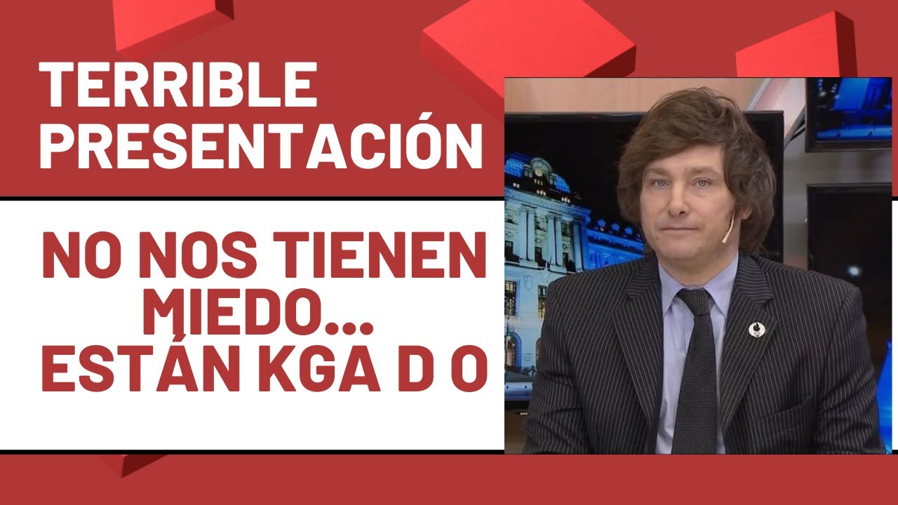 Javier Milei conferencia en vivo candidato a presidente JAVIER MILEI - YouTube