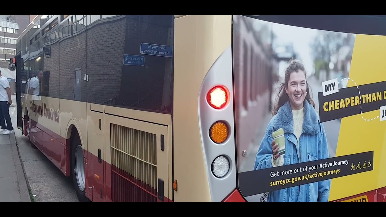 Here is the new livery Safeguard bus on the number 5 in Guildford ...