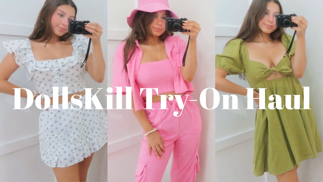 DOLLSKILL TRY ON SUMMER CLOTHING HAUL - YouTube