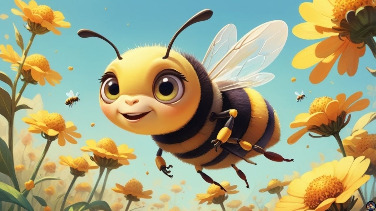 The Busy Little Bee Poem | Kids Animated Videos | Kids Learning Stories ...