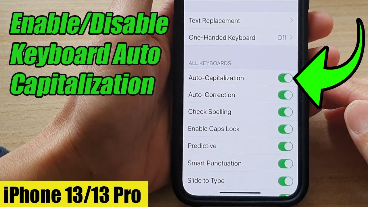 IPhone 13 13 Pro How To Enable Disable Keyboard Auto Capitalization IPhone 13 13 Pro How To Enable Disable Keyboard Auto Capitalization
