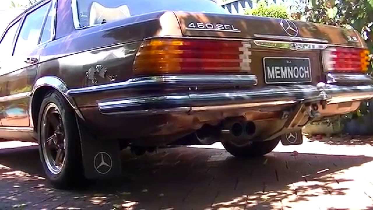 Mercedes 450SEL 6.9 Acceleration With Custom Exhaust - YouTube