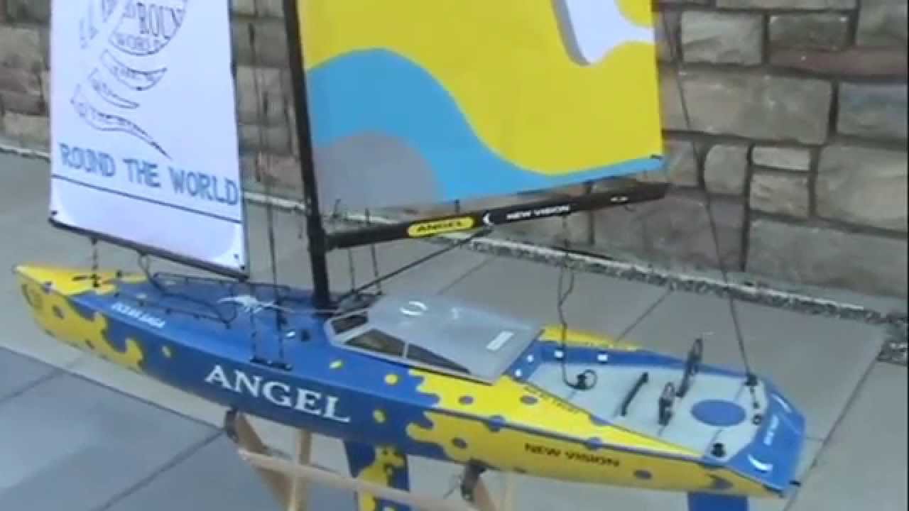 randys rc hobbyroom angel 920 sailboat rigging and maiden fail - YouTube
