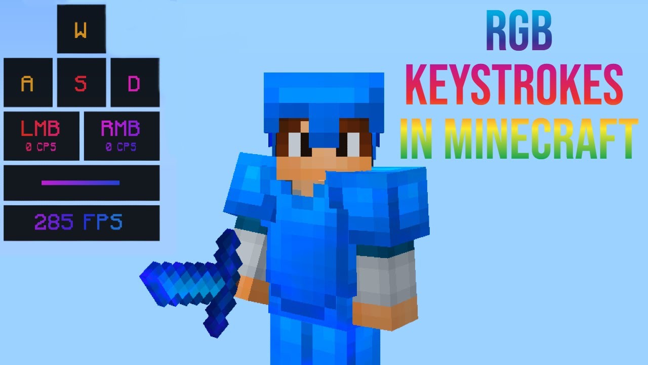 How to Add Best RGB Keystrokes in Minecraft Tlauncher || 100% Working ...