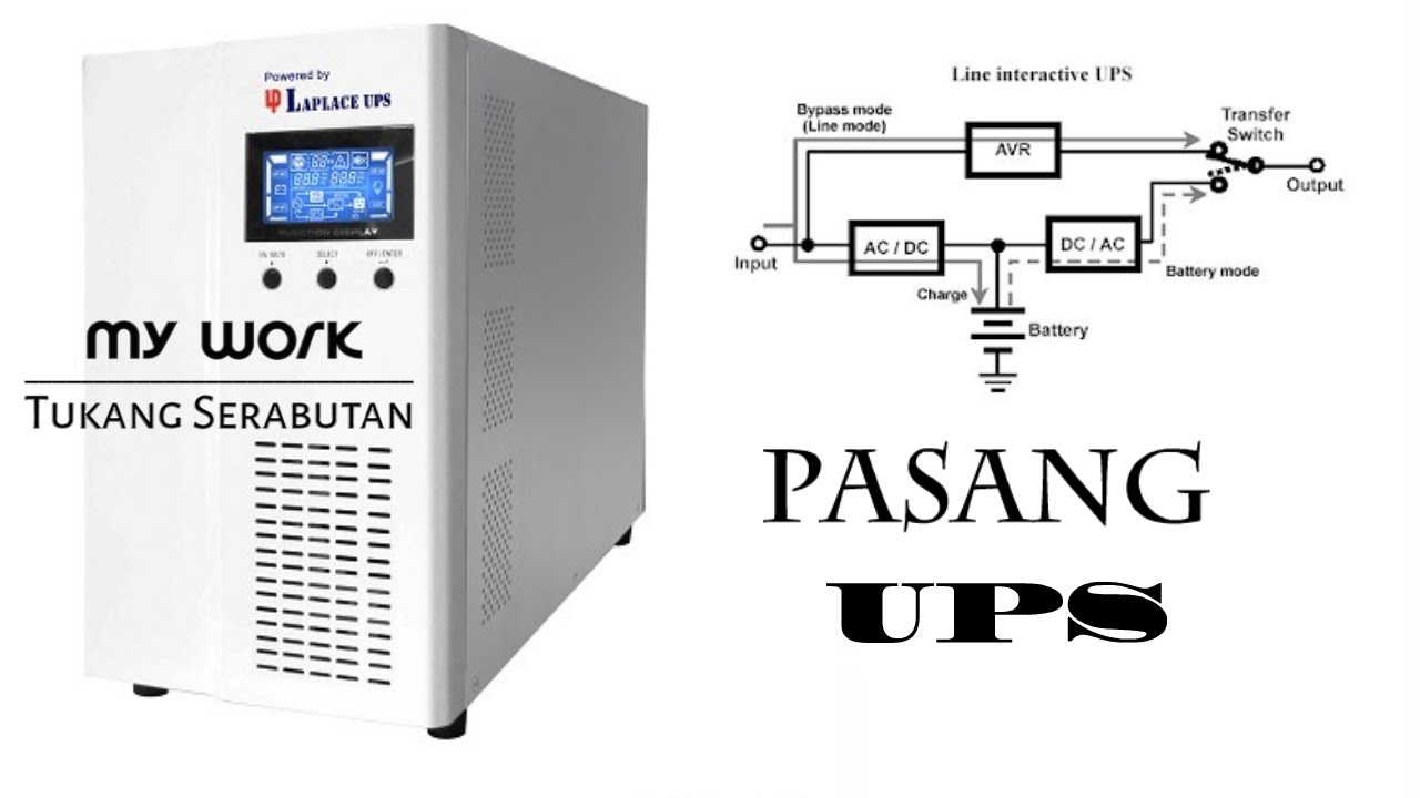 Perawatan | Cara | PEMASANGAN UPS - YouTube