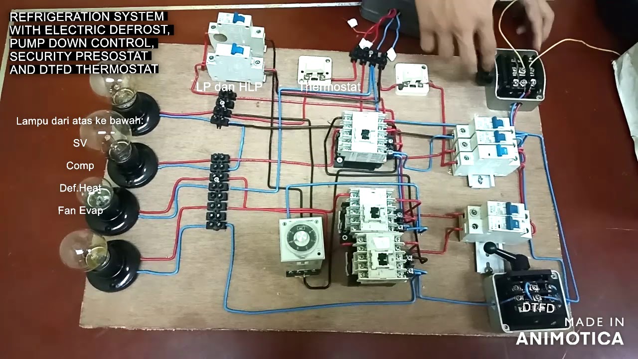 REFRIGERATION SYSTEM WITH ELECTRIC DEFROST, PUMP DOWN CONTROL SECURITY ...