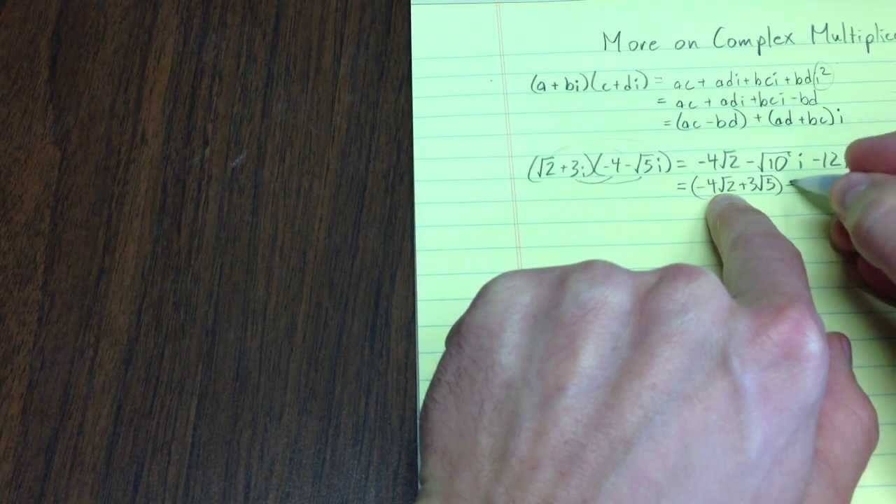 More Multiplication Of Complex Numbers YouTube More Multiplication Of Complex Numbers YouTube