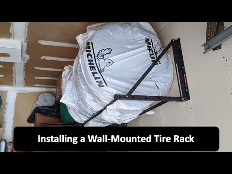 Installing a Wall-Mounted Tire Rack - YouTube