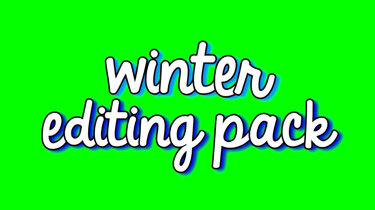 Mini Winter Editing Pack (Transitions, Animations + Titles) Green Screen - YouTube