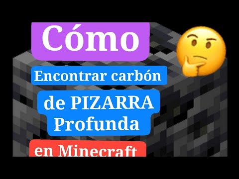 Cómo encontrar carbón de pizarra profunda fácil en Minecraft - YouTube