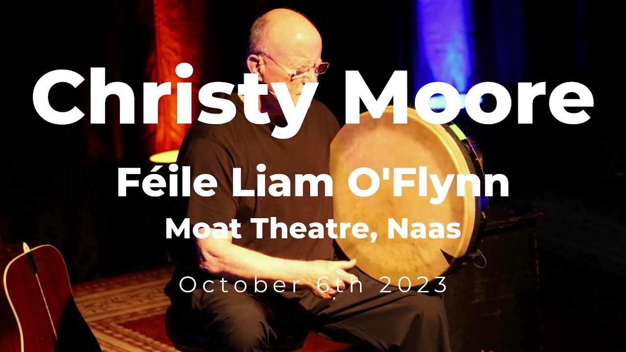 Christy Moore performing at the Moat Theatre Naas, as part of Féile ...