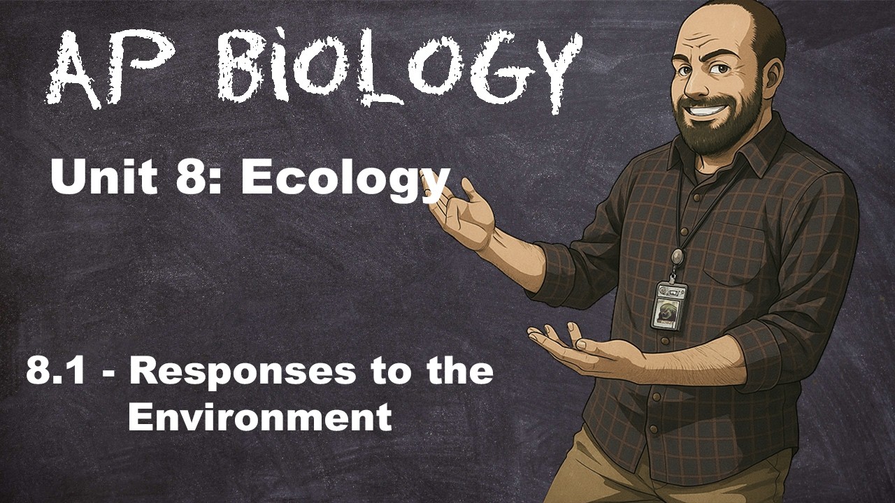 AP Bio Unit 8 – Topic 8.1 – Responses to the Environment - YouTube
