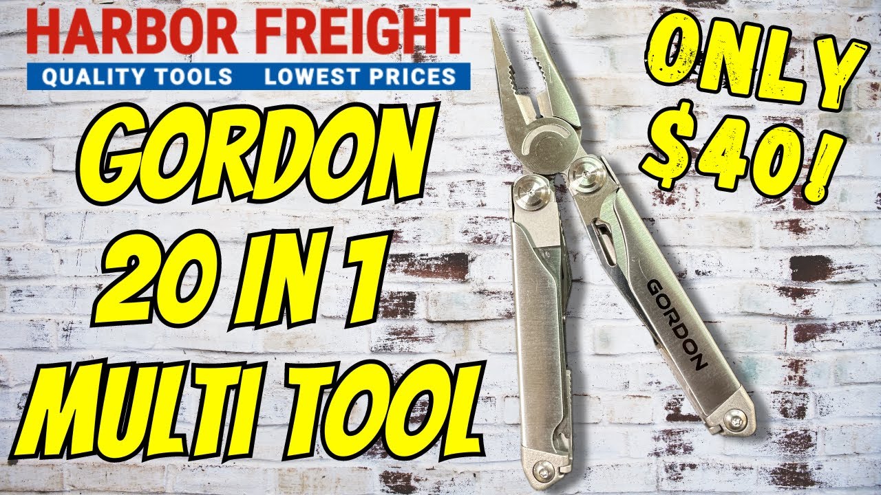 Is Harbor Freight's New Gordon 20 In 1 Multi Tool Any Good? - YouTube