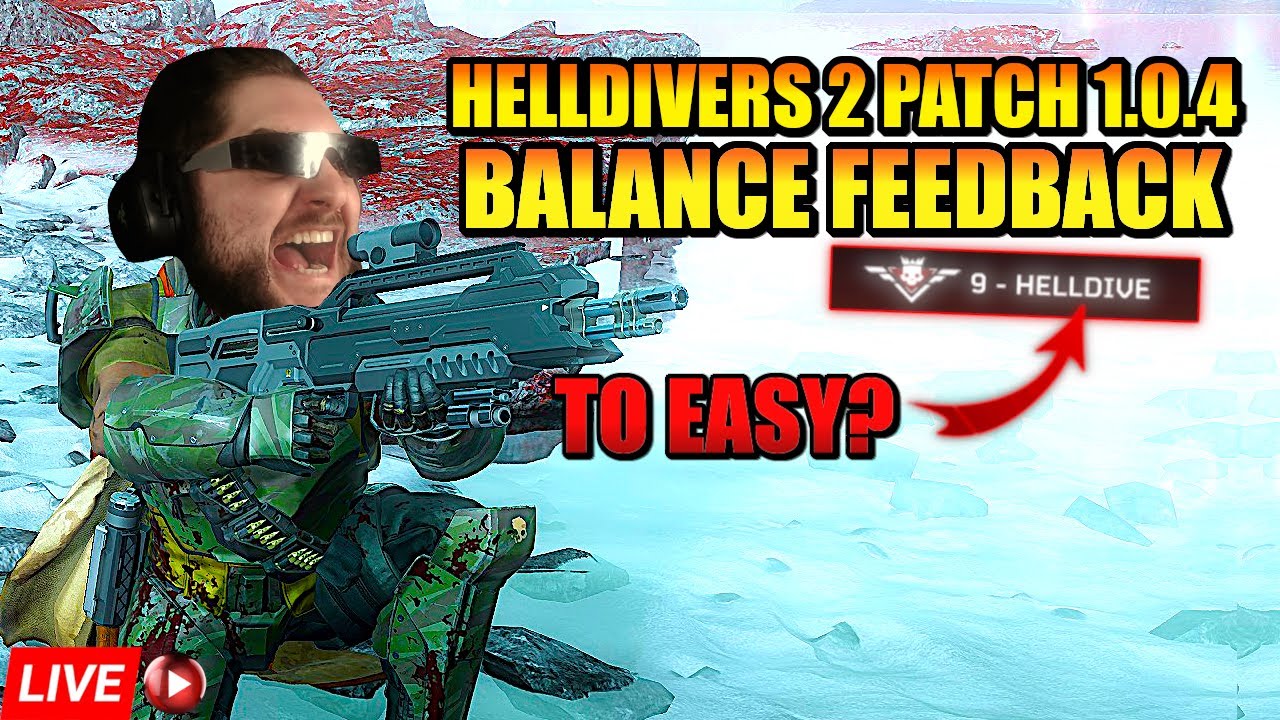 LIVE - New Patch 1.0.42 Balance Feedback Form Update for Helldivers 2 Future mEtA - YouTube
