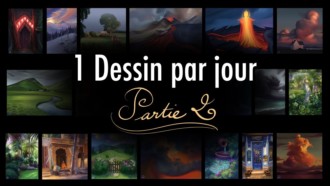 ART CHALLENGE #3 - 6 Mois de dessins quotidien {La phase 2} - YouTube
