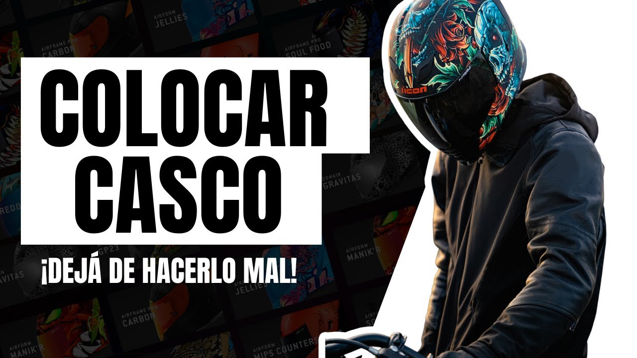 No corras riesgos: Cómo colocarte correctamente tu casco de motocicleta. - YouTube